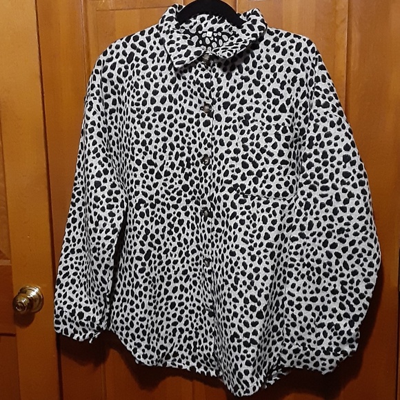 No Brand | Jackets & Coats | Animal Print Boyfriend Shacket | Poshmark
